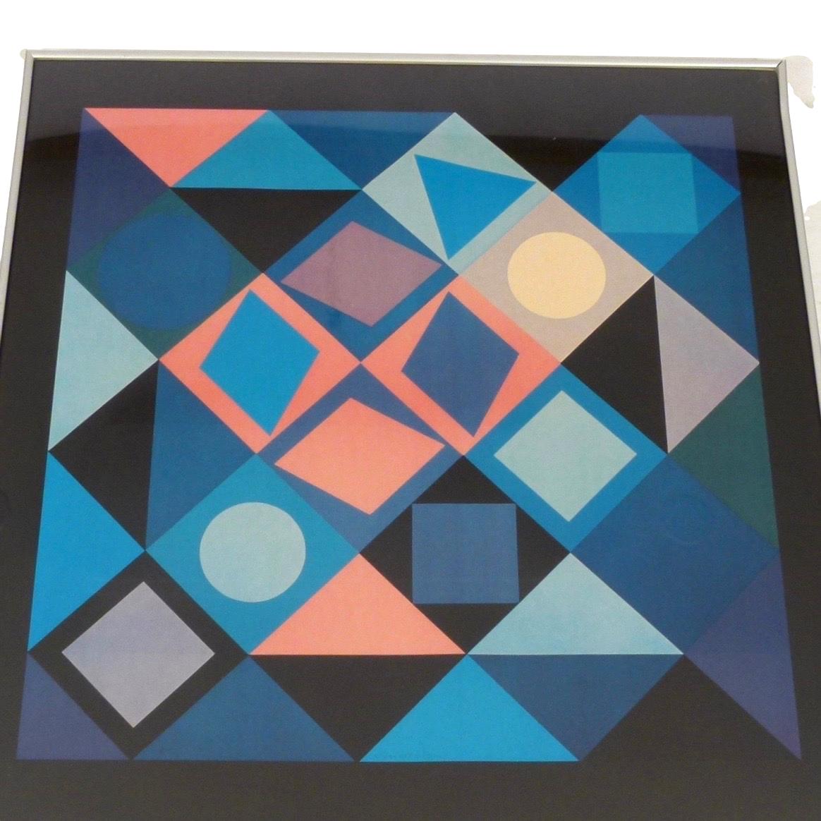 1966 Victor Vasarely Exhibition Poster at City Issue Atlanta