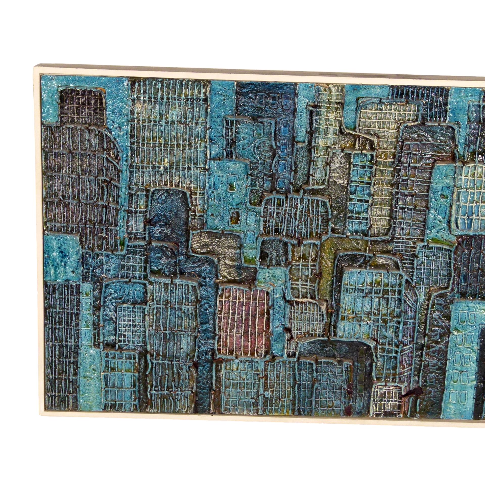 Abstract Blue Cityscape at City Issue Atlanta