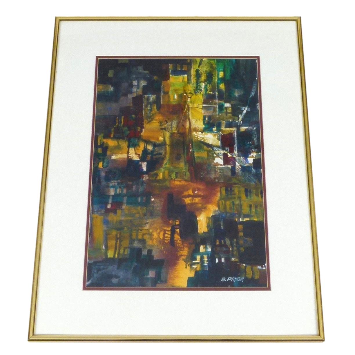 Abstract Watercolor By Barbara Pryor at City Issue Atlanta