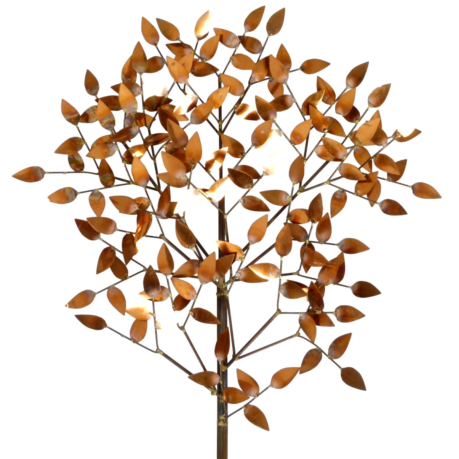 Large Curtis Jere' Wall Mounted Copper Tree Sculpture at City Issue Atlanta