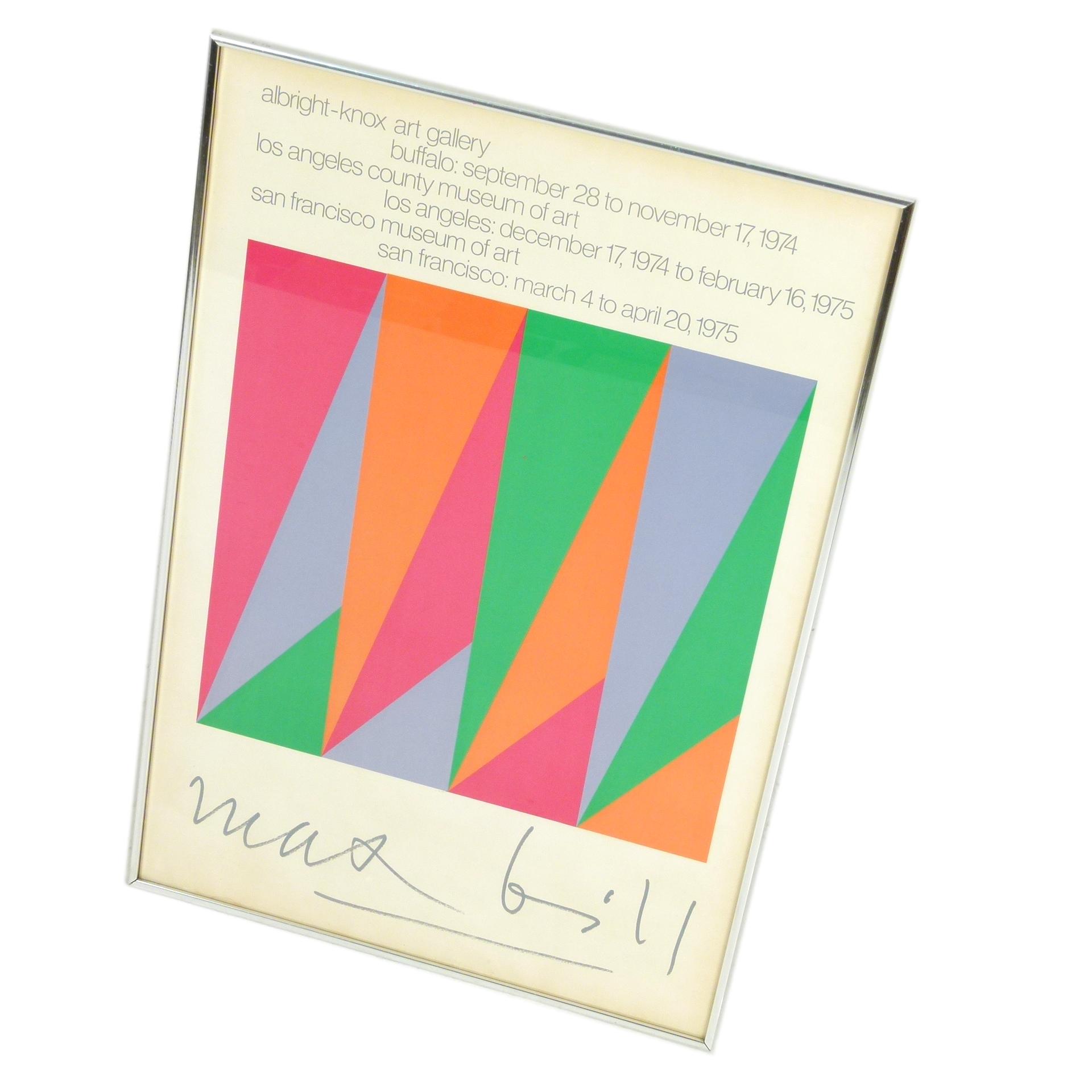 Max Bill Exhibition Poster, 1974 at City Issue Atlanta