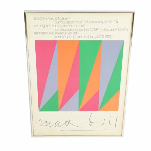 Max Bill Exhibition Poster, 1974 at City Issue Atlanta