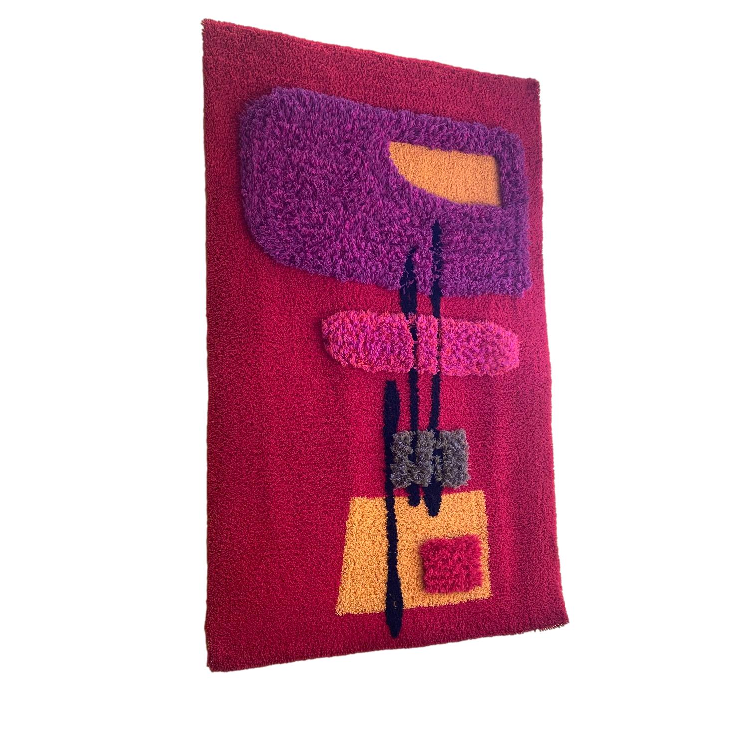 Monumental Abstract Rya Weave Tapestry at City Issue Atlanta