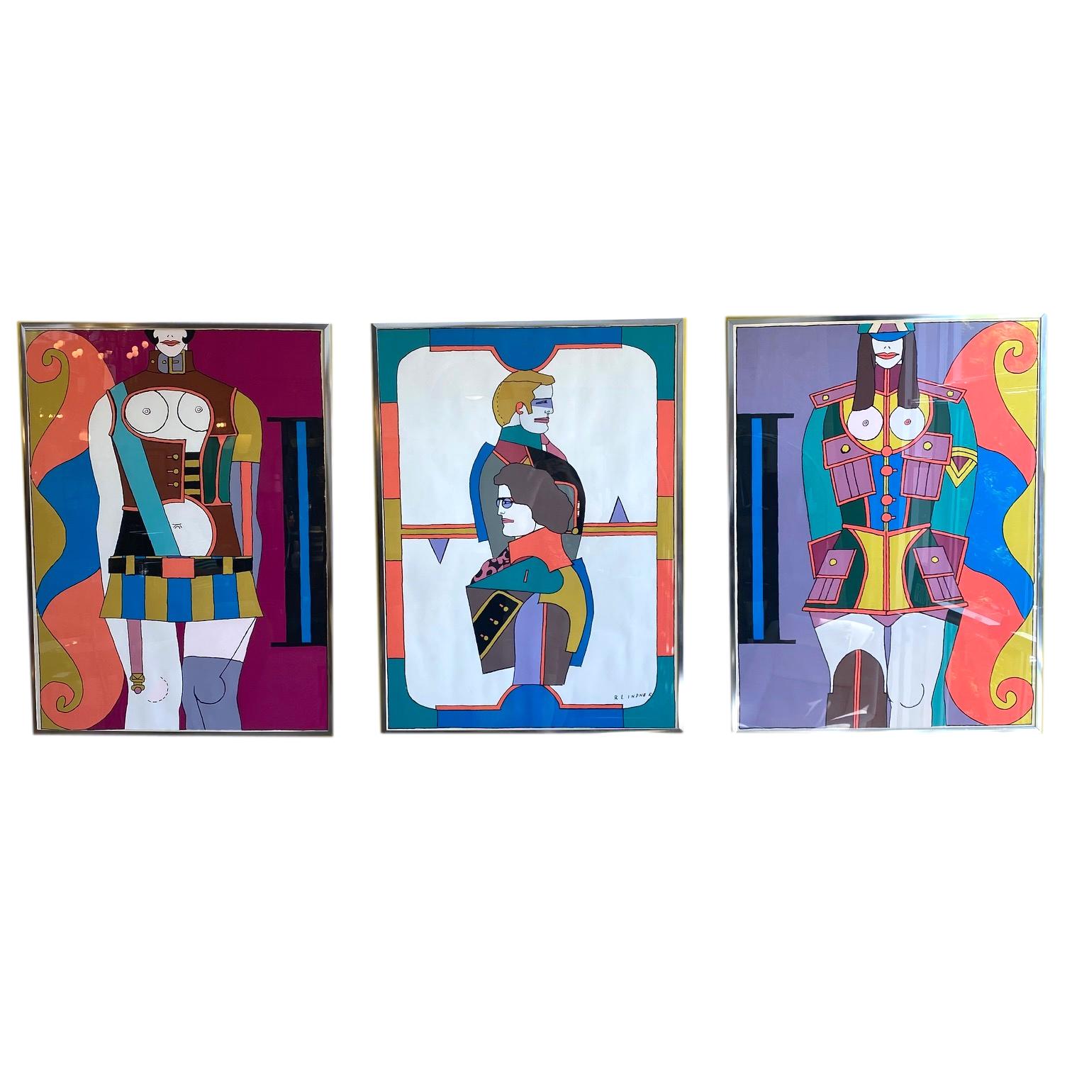 Richard Lindner Triptych at City Issue Atlanta