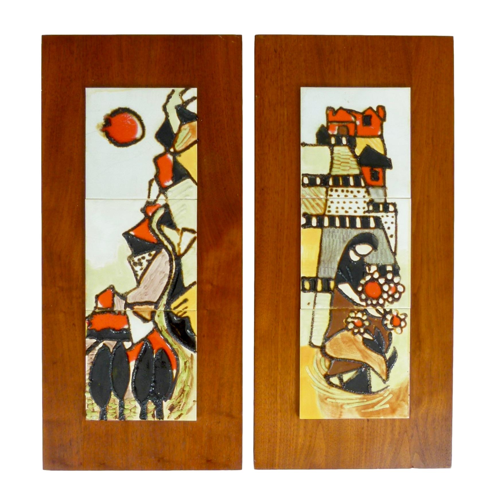 Set of Harris Strong Mounted Tile Art at City Issue Atlanta