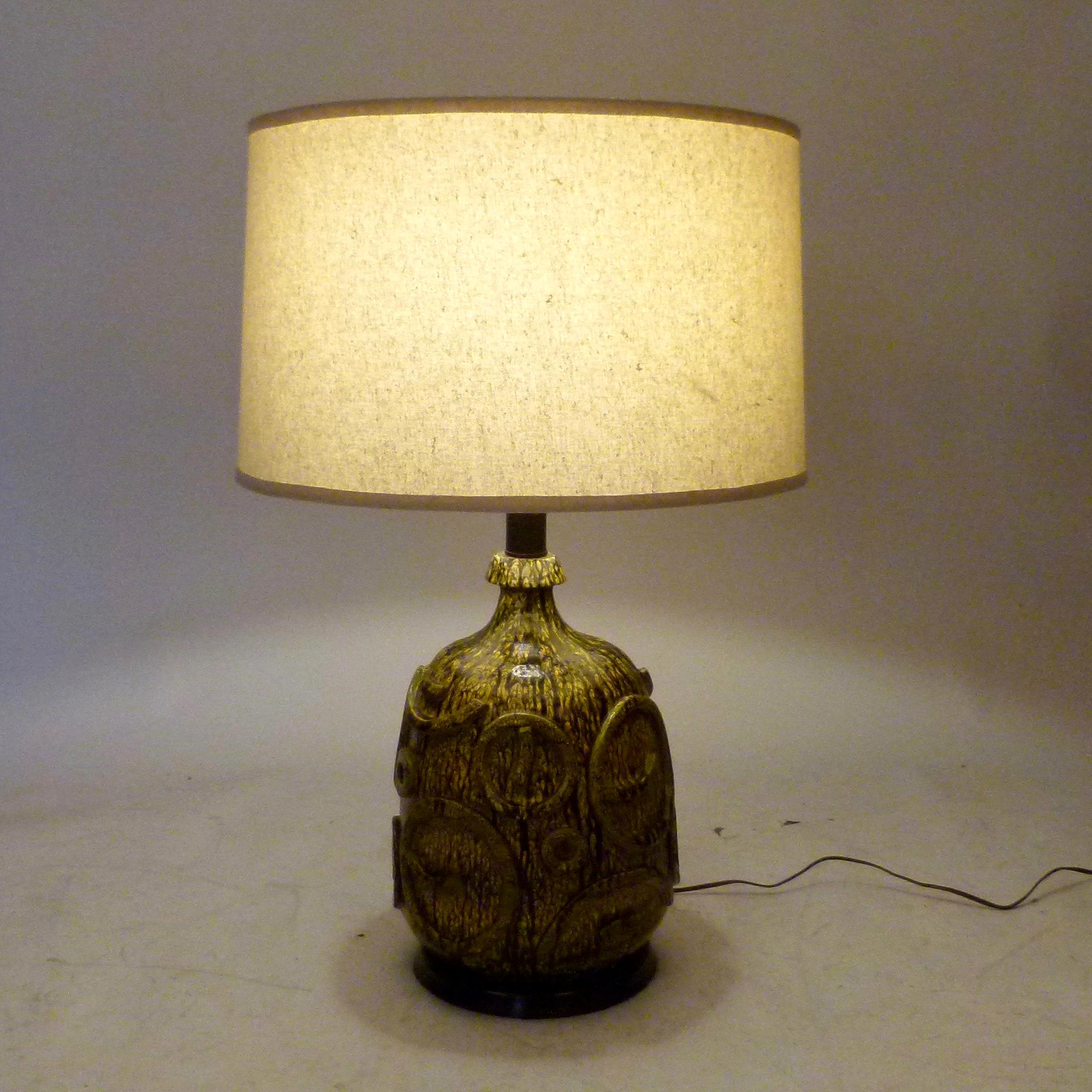 Black And Yellow Ceramic Lamp at City Issue Atlanta
