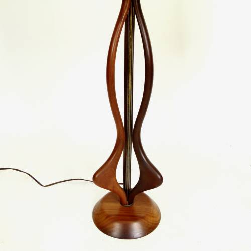 Pair of Sculptural Walnut Lamps by V H Woolums at City Issue Atlanta