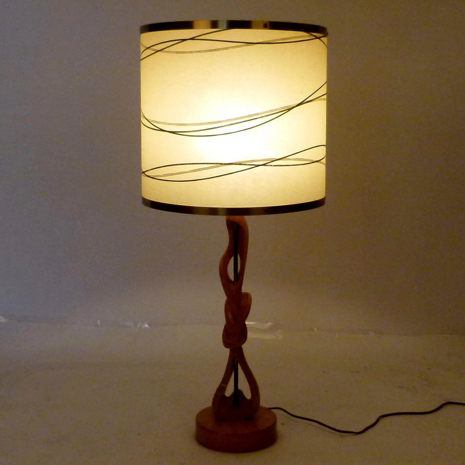 Sculpted Wood Lamp By Light House Lamp & Shade at City Issue Atlanta