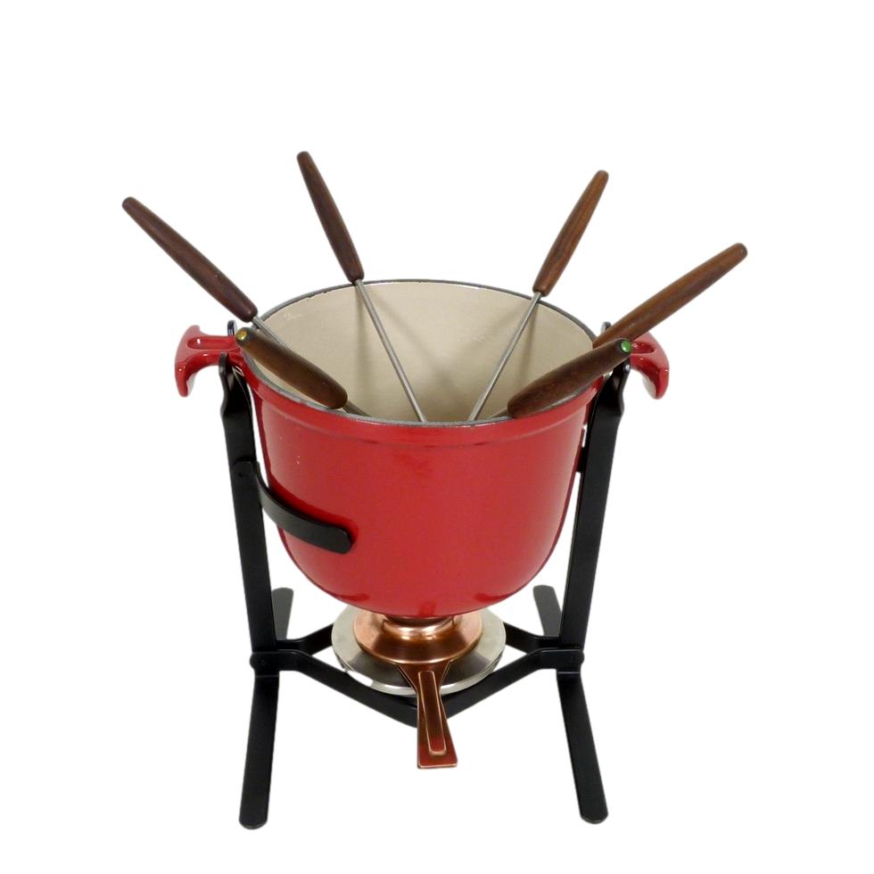 Enzo Mari Le Creuset Fondue Set at City Issue Atlanta