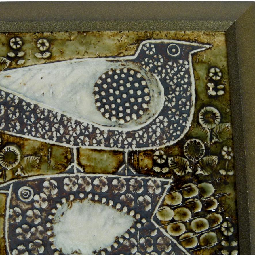 Framed Lisa Larsen "Birds" Art Tile at City Issue Atlanta