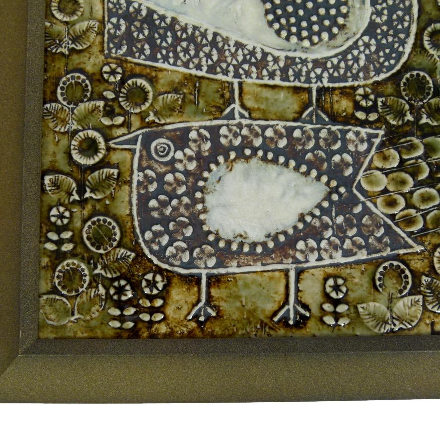 Framed Lisa Larsen "Birds" Art Tile at City Issue Atlanta