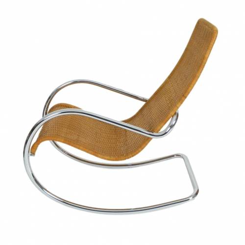 Chrome And Cane Rocking Chair at City Issue Atlanta