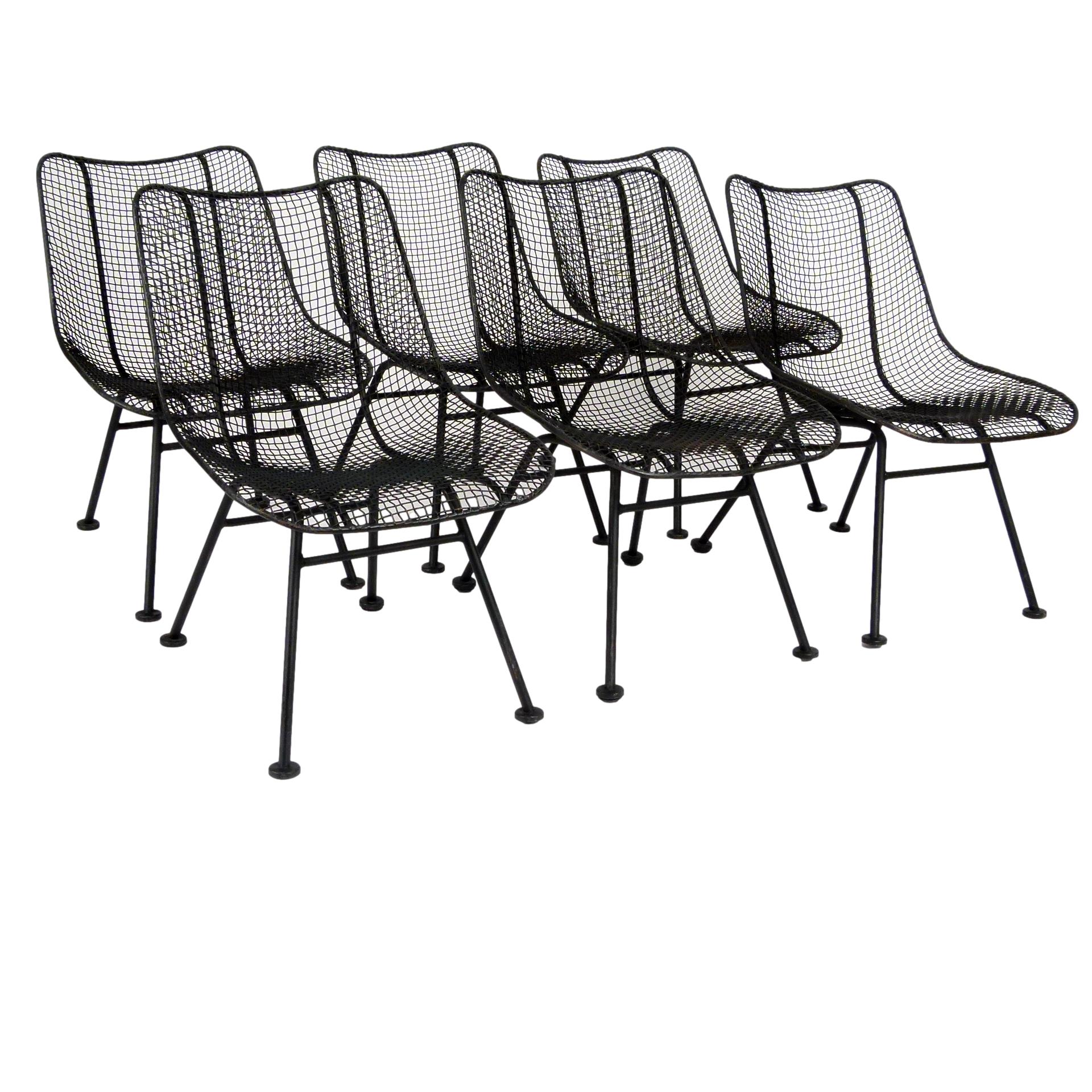 Set of 6 Woodard "Sculptura" Wire Chairs at City Issue Atlanta