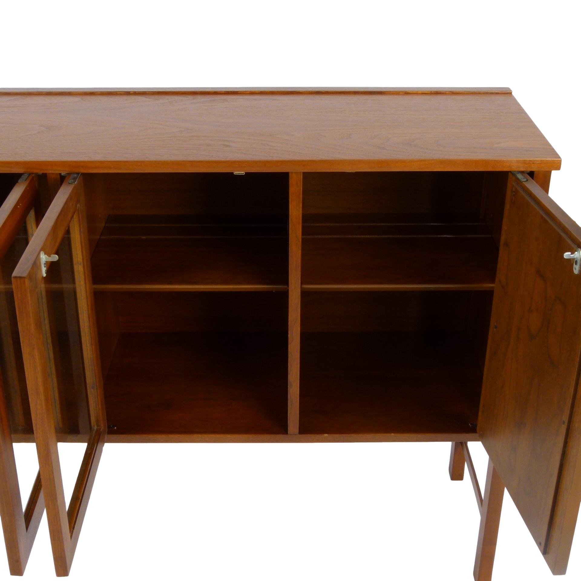 1960s Walnut Bookcase with Oval Cutouts at City Issue Atlanta