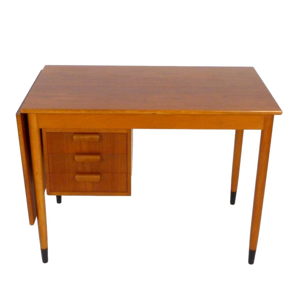 Teak Desk With Expanding Top and Sliding Drawer Box at City Issue Atlanta