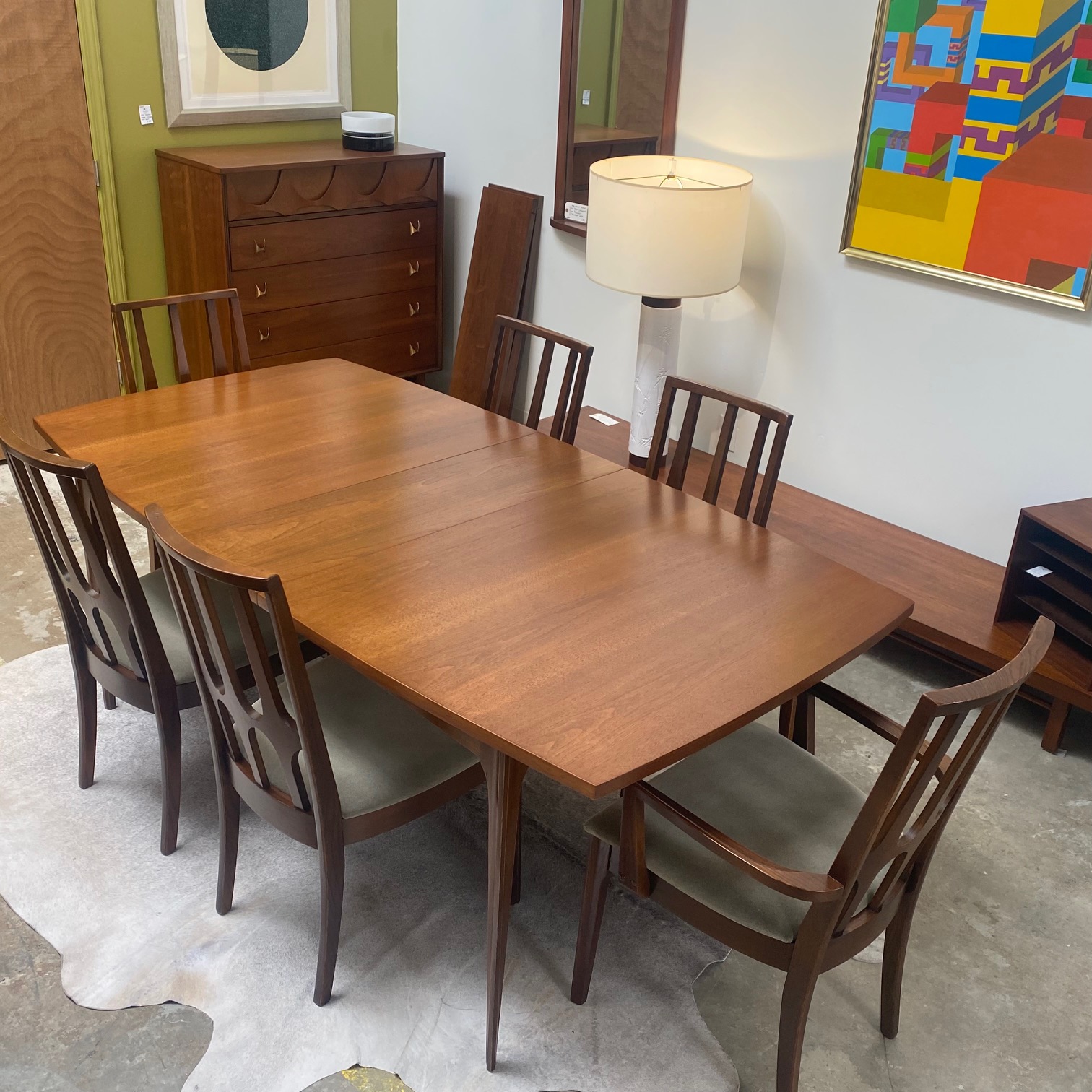 1960s Broyhill Brasilia Walnut Dining Table at City Issue Atlanta
