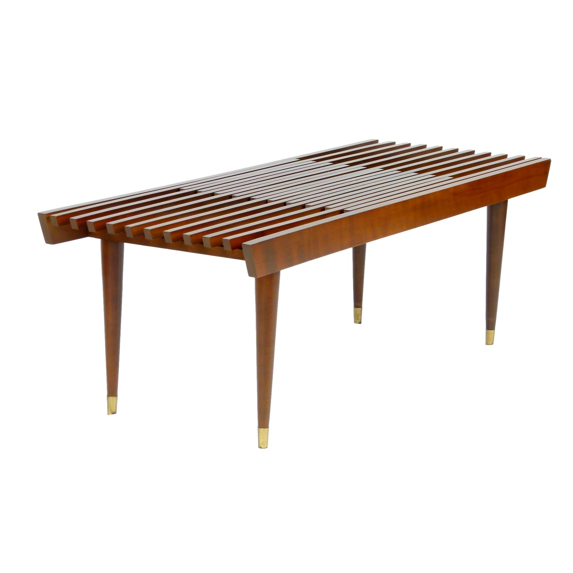 1960s Expanding Slat Bench Coffee Table at City Issue Atlanta