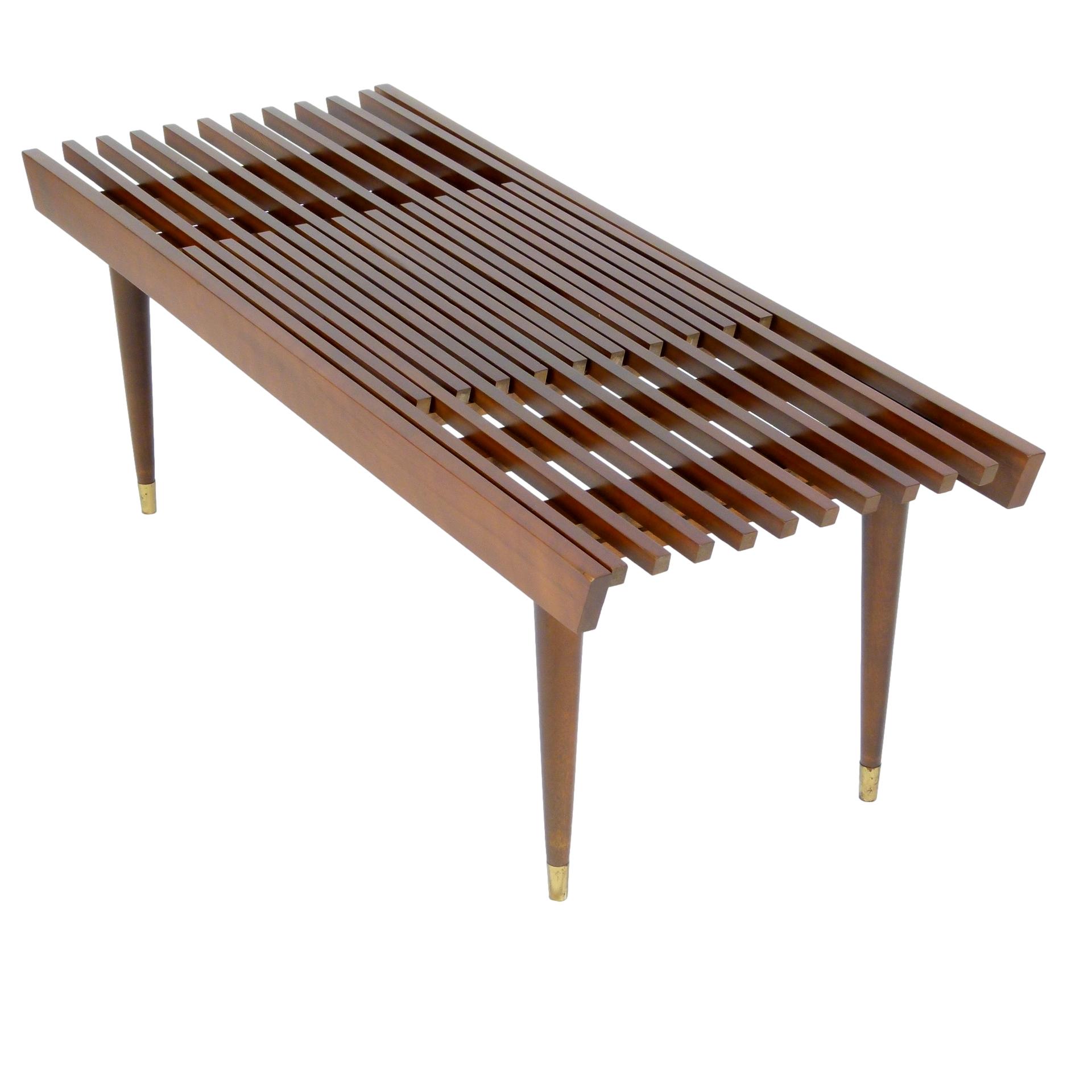 1960s Expanding Slat Bench Coffee Table at City Issue Atlanta