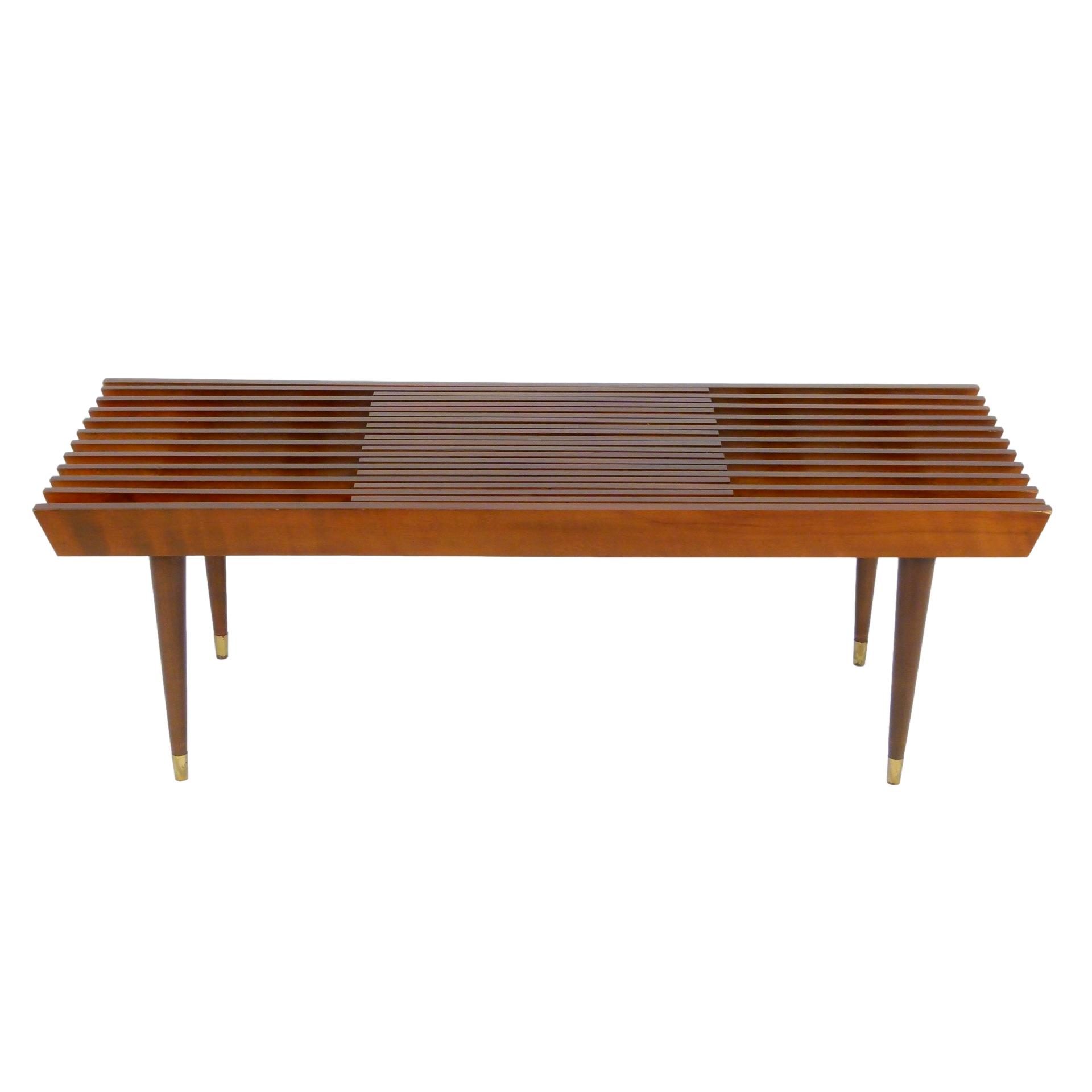1960s Expanding Slat Bench Coffee Table at City Issue Atlanta