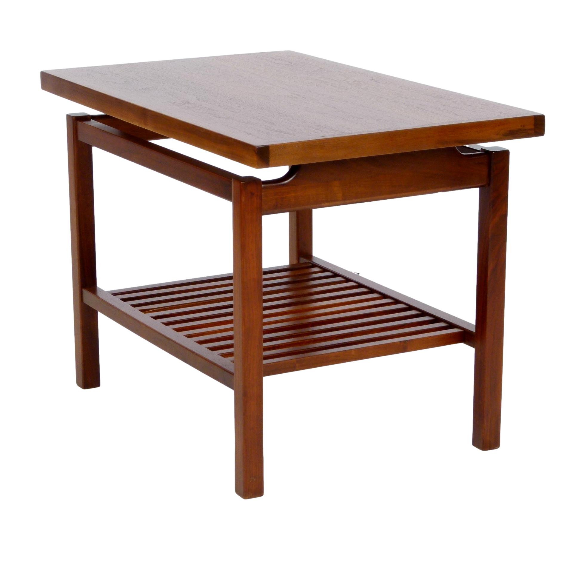 1960s Walnut Side Table with Shelf at City Issue Atlanta