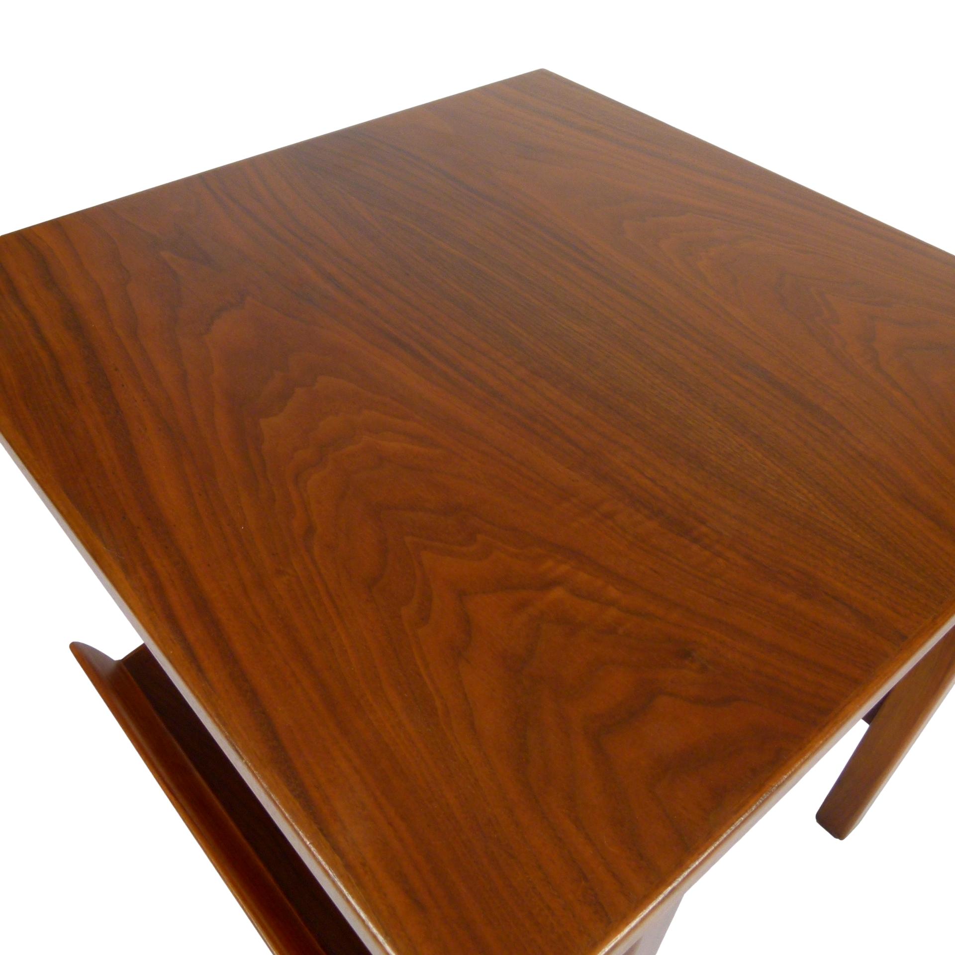 1970s Walnut Media Side Table at City Issue Atlanta