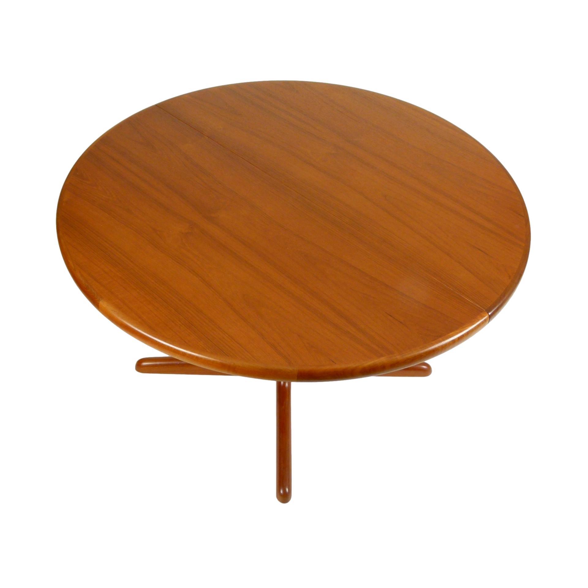 Danish Split Pedestal Dining Table with Two Leaves at City Issue Atlanta