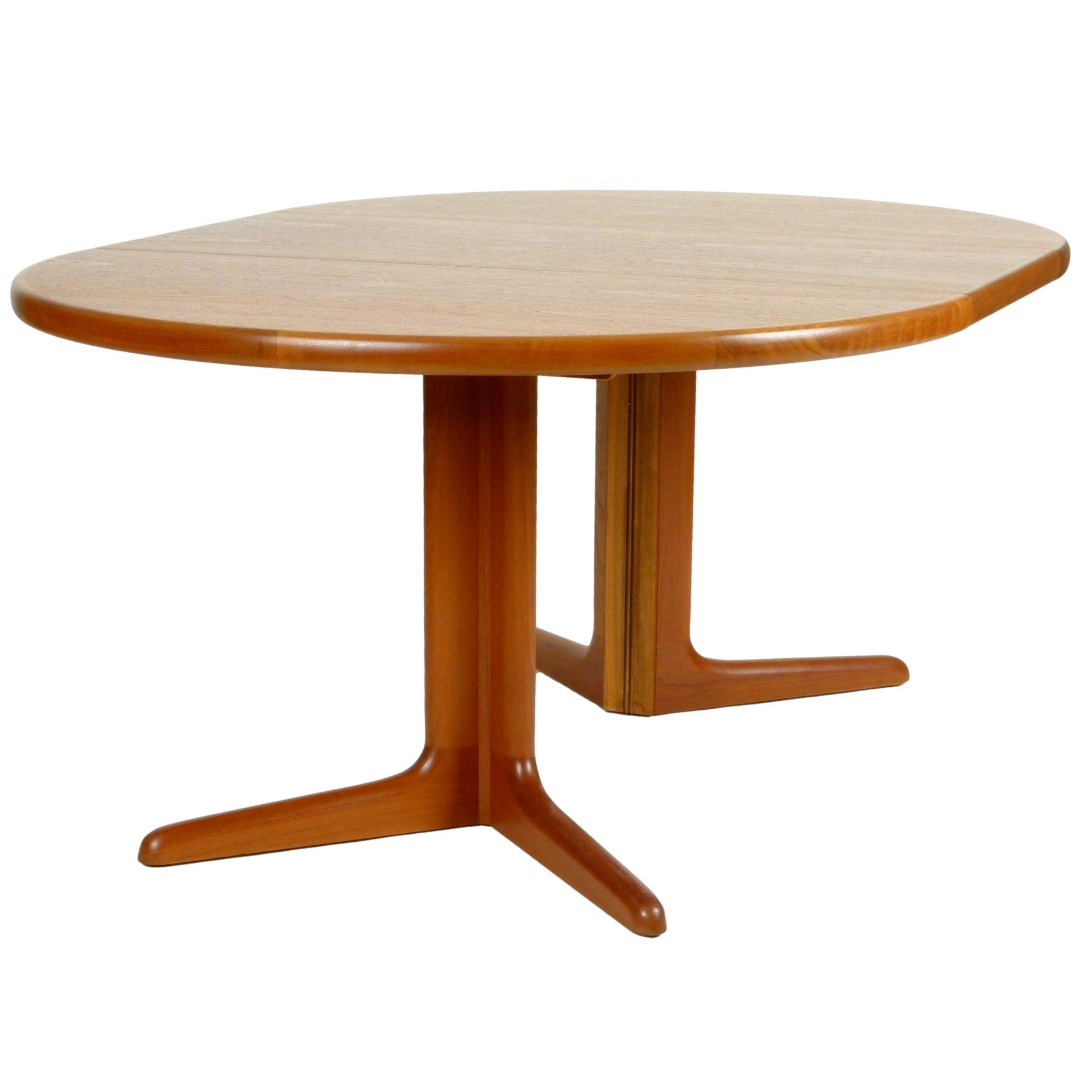 Danish Split Pedestal Dining Table with Two Leaves at City Issue Atlanta