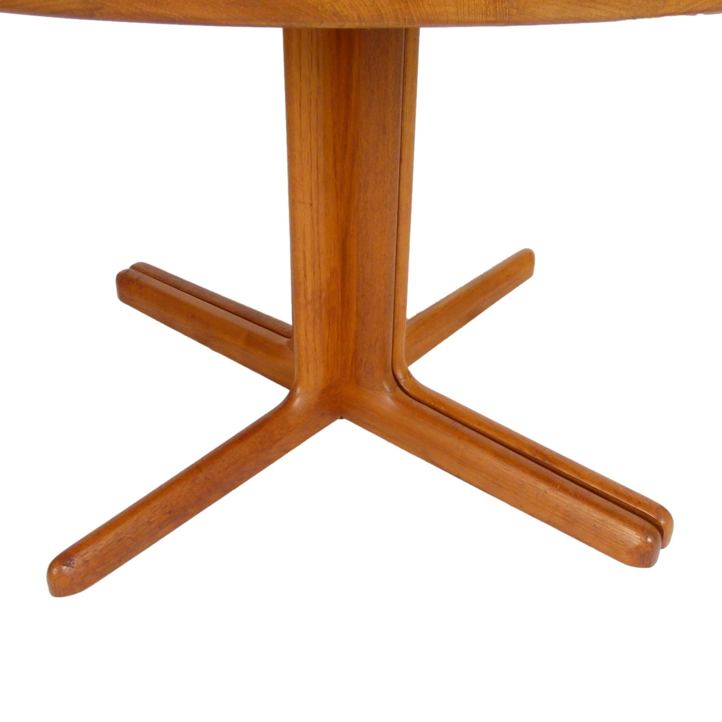 Round Teak Pedestal Dining Table With Leaves at City Issue Atlanta