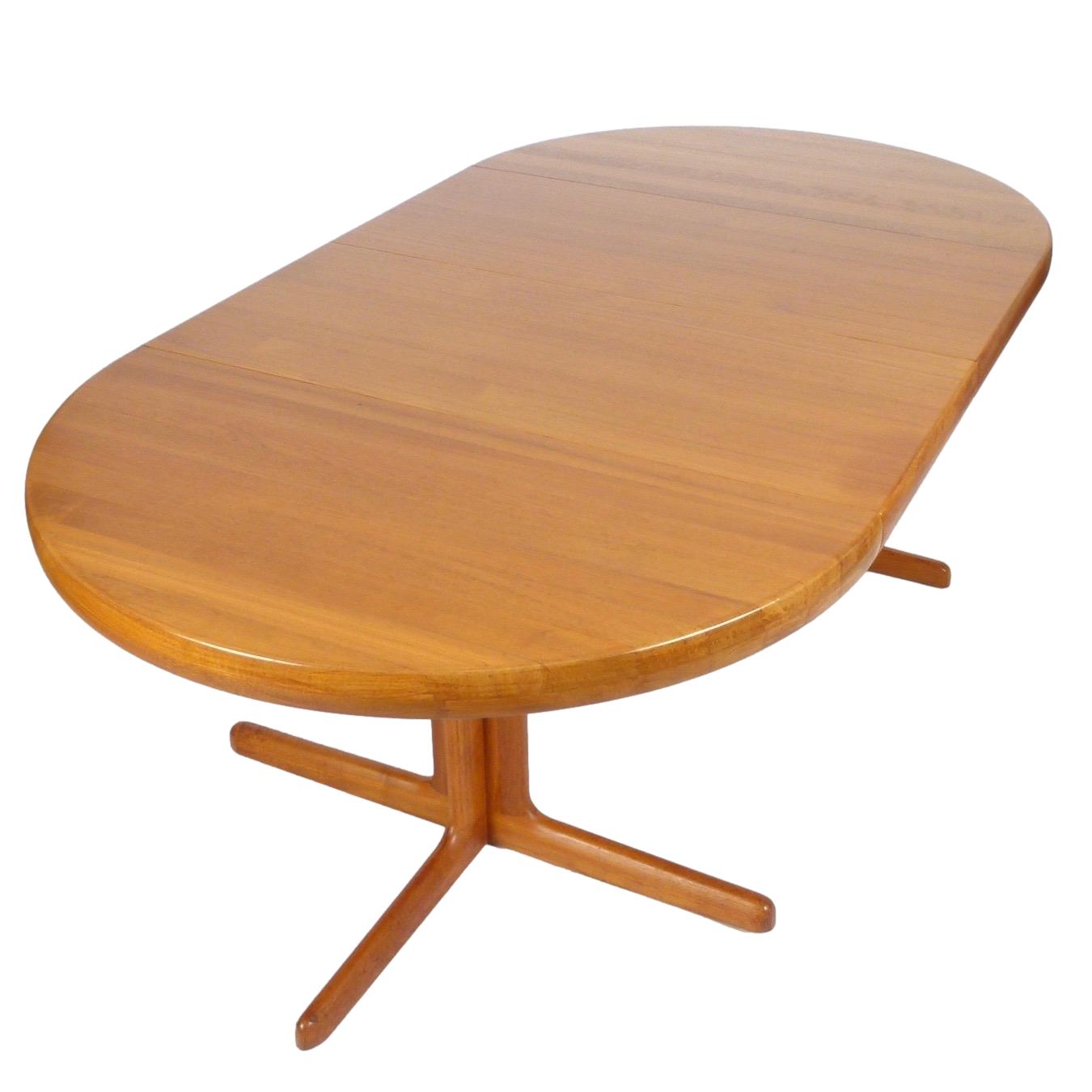 Round Teak Pedestal Dining Table With Leaves at City Issue Atlanta